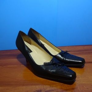 David Aaron | Shoes | David Aaron Black Leather Pumps 3 Heel | Poshmark